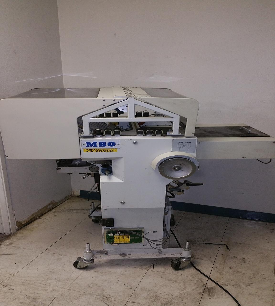 Lot #21: MBO B26-1-15/4 Inserter Paper Folder Accumulator - WireBids